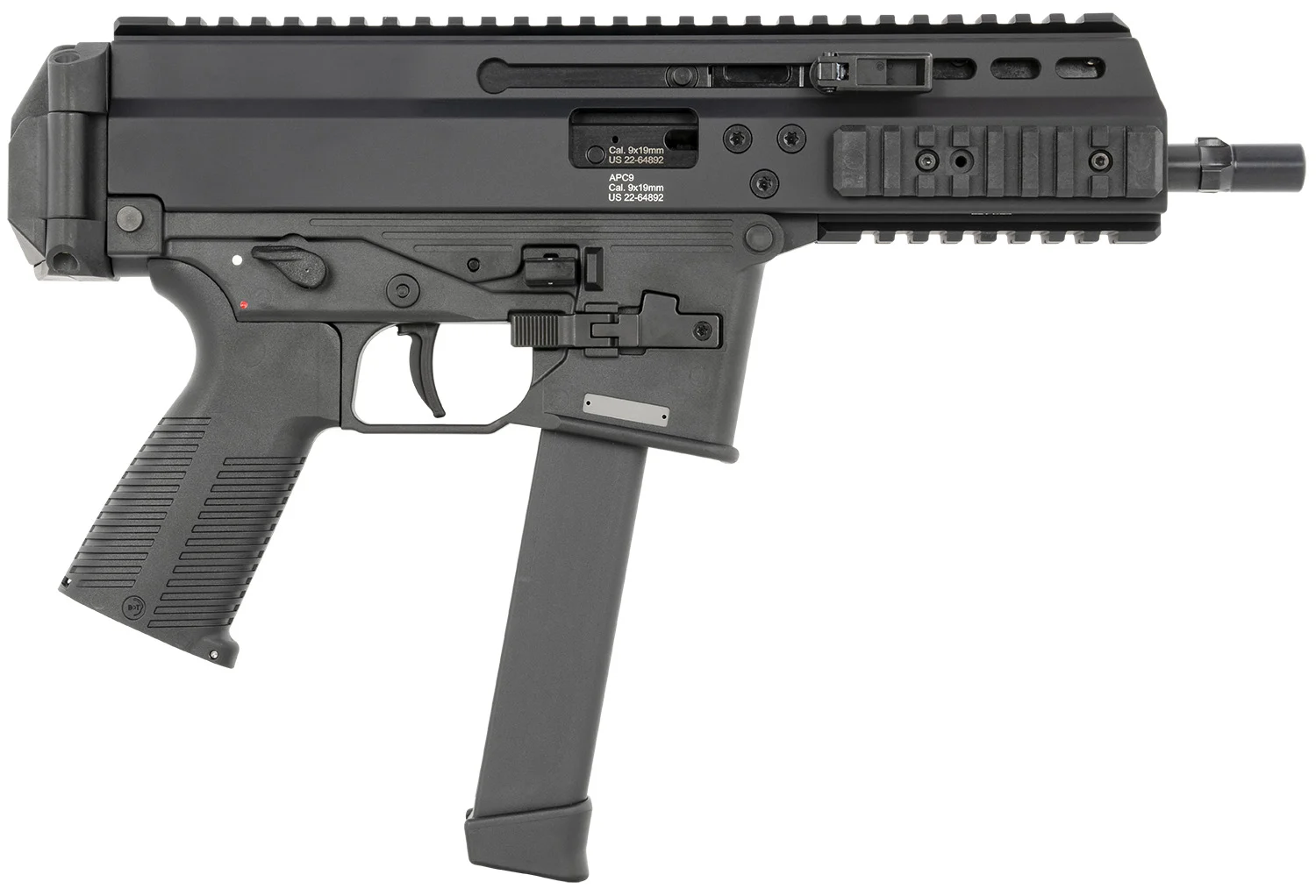 B&T Firearms 36039G APC Pro 9mm Luger 33+1 6.80" Black Steel Barrel, M ...